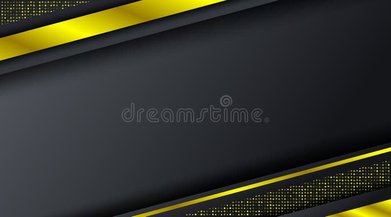 Abstract Black Gold Frame Tech Glowing Elegant Luxury Design Background ...