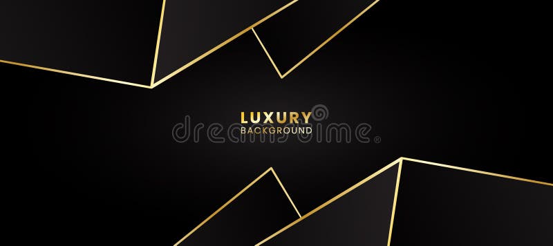 Abstract Black and Gold Geometric Background Vector Illustration ...
