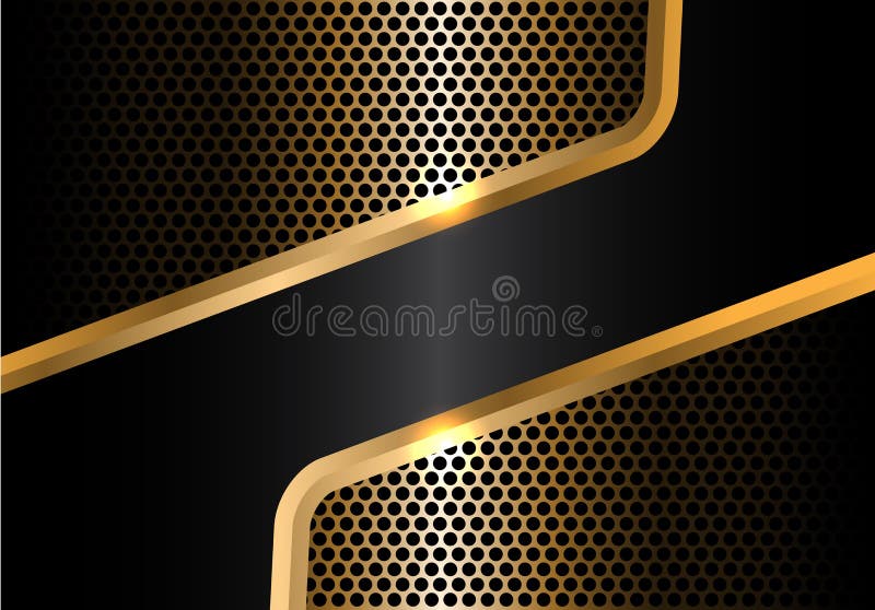 Black Gold Banner on Checkered Pattern Background Design for Racing ...
