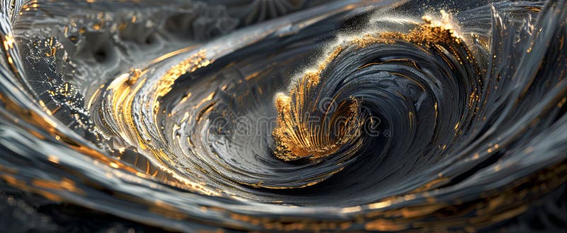 Abstract Black and Gold Swirls Stock Image - Image of spiral, sparkle: 315806539