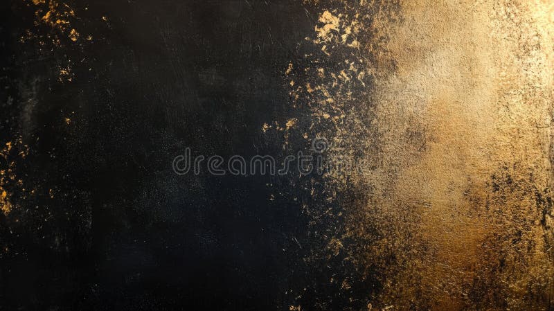 Abstract Black and Golden Background with Textured Patterns Stock ...