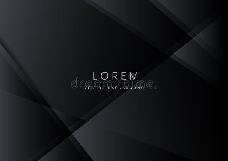 Abstract Black and Gray Triangle Overlapping Layer Background. Modern ...