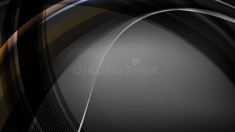 Abstract Black and Grey Curved Lines Background Stock Vector ...
