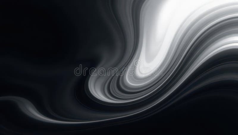 Abstract Black and Grey Gradient Swirls, High Contrast , Art, Shiny ...