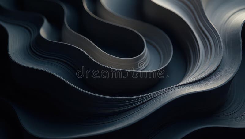 Abstract Black and Grey Gradient Swirls, High Contrast , Graphic, Flow ...