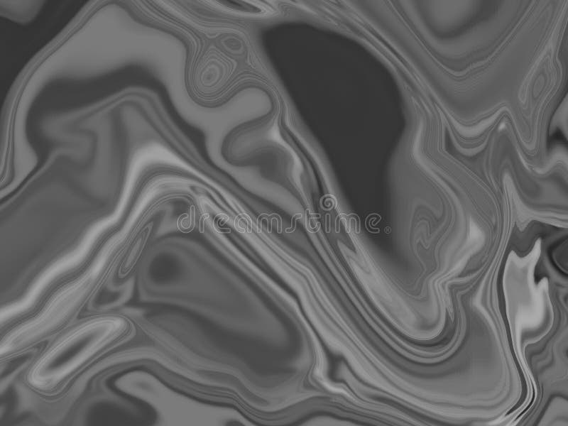 Abstract Black and Grey Marble Swirl Texture with Fluid Patterns. Stock ...