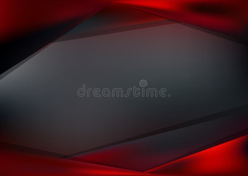 Abstract Black Grey and Red Background Design Template Image Stock ...