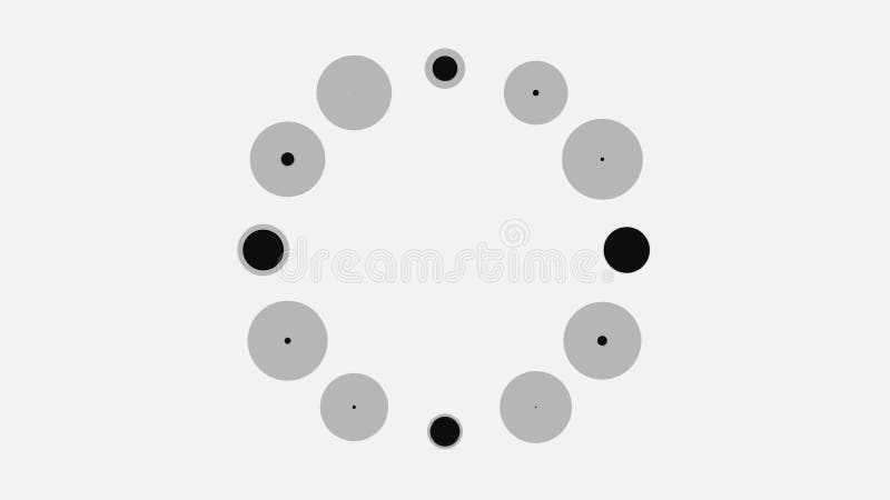 Abstract Black and Grey Spinning Bubbles in a Rotating Loading Wheel on ...