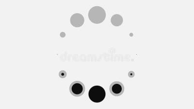 Abstract Black and Grey Spinning Bubbles in a Rotating Loading Wheel on ...
