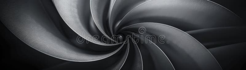 Abstract Black and Grey Spiral Pattern with Smooth, Flowing Shapes ...