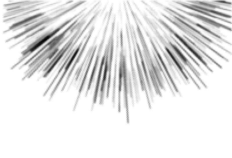 Abstract Black Halftone Star or Sun Rays Stock Vector - Illustration of ...