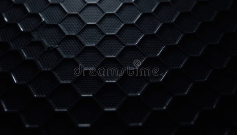 Abstract Black Hexagonal Pattern Textured Surface Element Hexagon Stock ...
