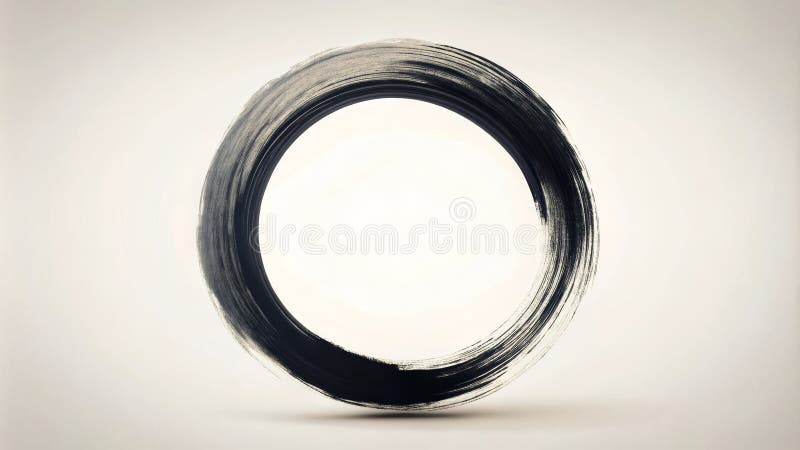 Abstract Black Ink Circle Design Element for Branding and Design ...