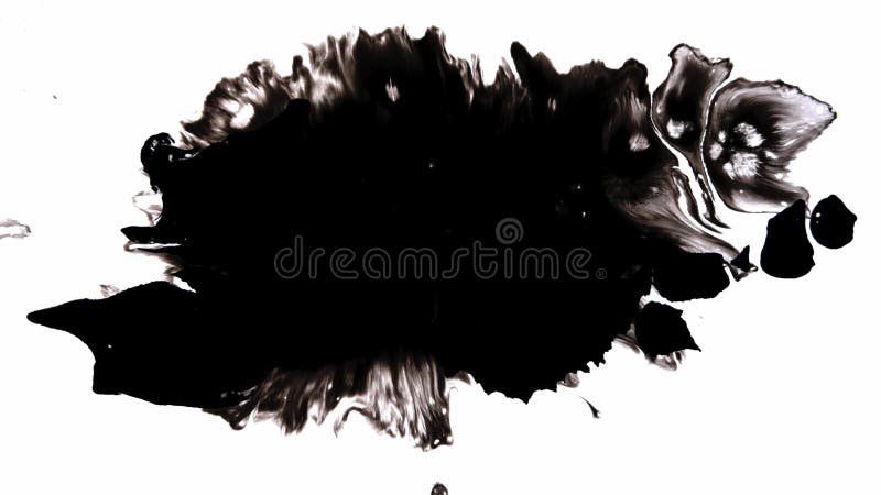 An Abstract Black Ink Splash Presented on a Crisp White Background for ...