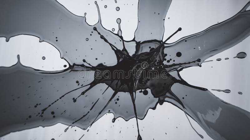 Abstract Black Ink Splash, Dramatic Good Resolution Stock Photo Stock ...