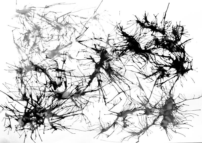 Abstract Black Ink Spread Together Stock Photo - Image of element ...