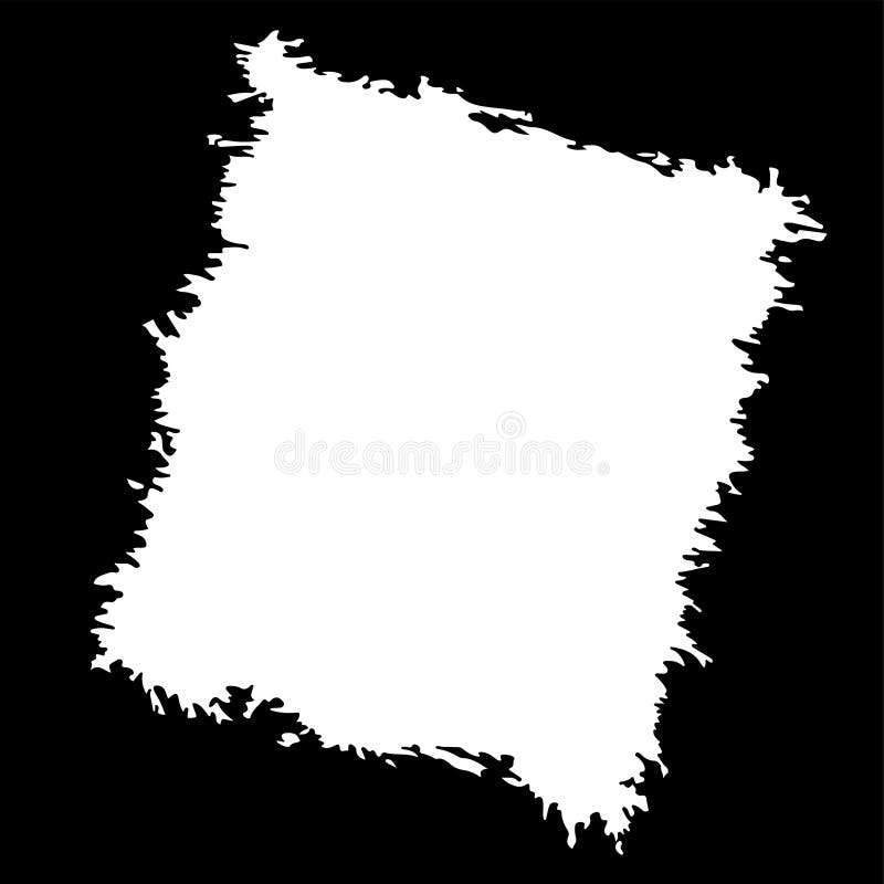 Abstract Black Ink Stain Watercolor Rough Rustic Square Frame ...