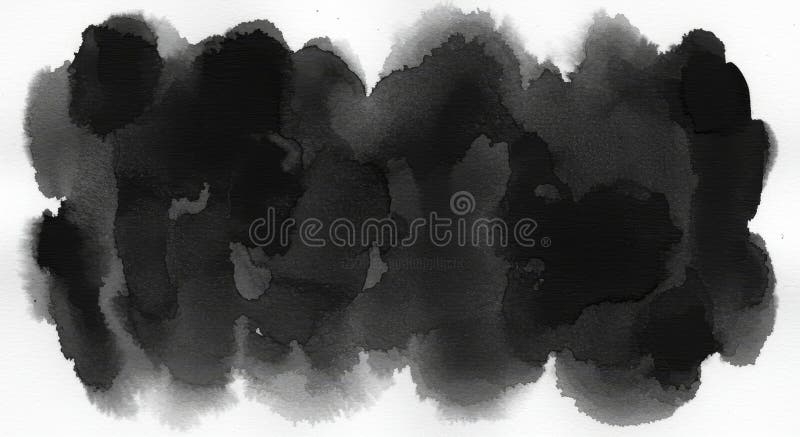 Abstract Black Ink Wash Texture Highresolution of an Abstract Black Ink ...