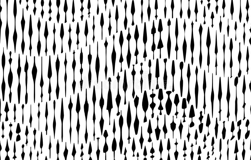 Abstract Black Lines Pattern on White Background Stock Illustration ...