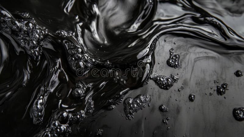 Abstract Black Liquid Texture Background Stock Illustration ...