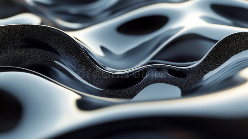 Abstract Black Liquid Wave Background Stock Illustration - Illustration ...