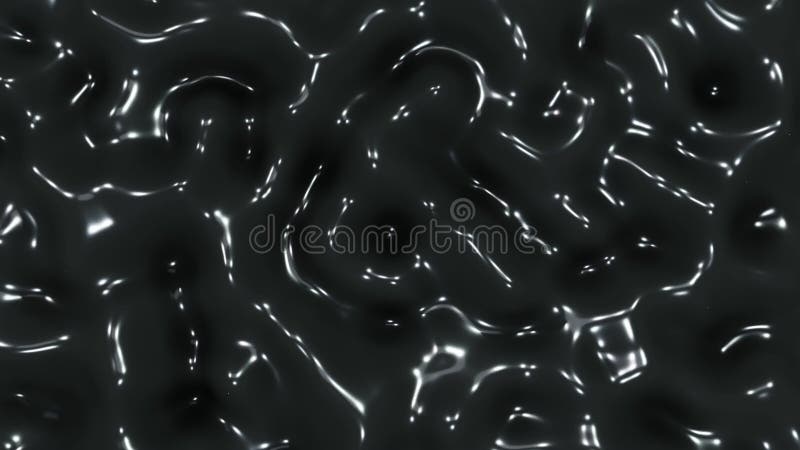 Abstract Black Liquid Wave Moving Technology Background 3d Rendering ...