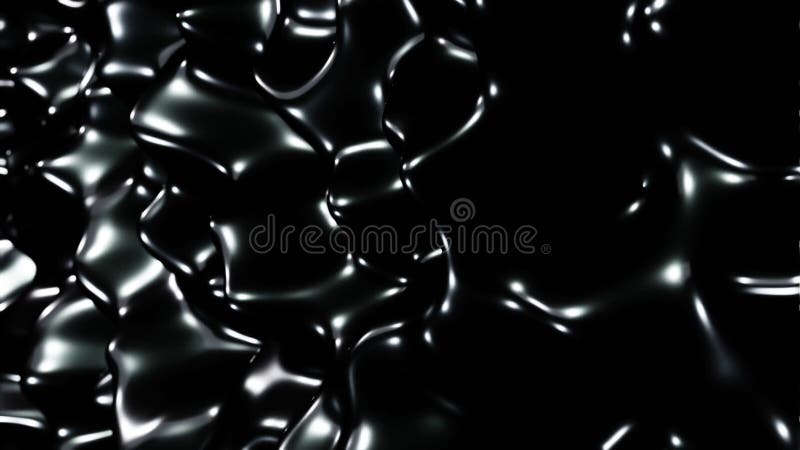 Abstract Black Liquid Wave Moving Technology Background 3d Rendering ...
