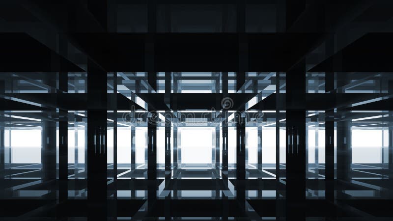 Futuristic corridor stock illustration. Illustration of fantastic - 2855774