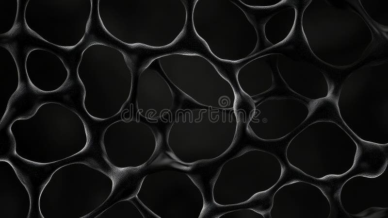 Abstract Black Network Structure Closeup of a Complex Dark Network ...