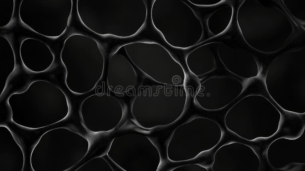 Abstract Black Network Structure Closeup of a Complex Dark Network ...
