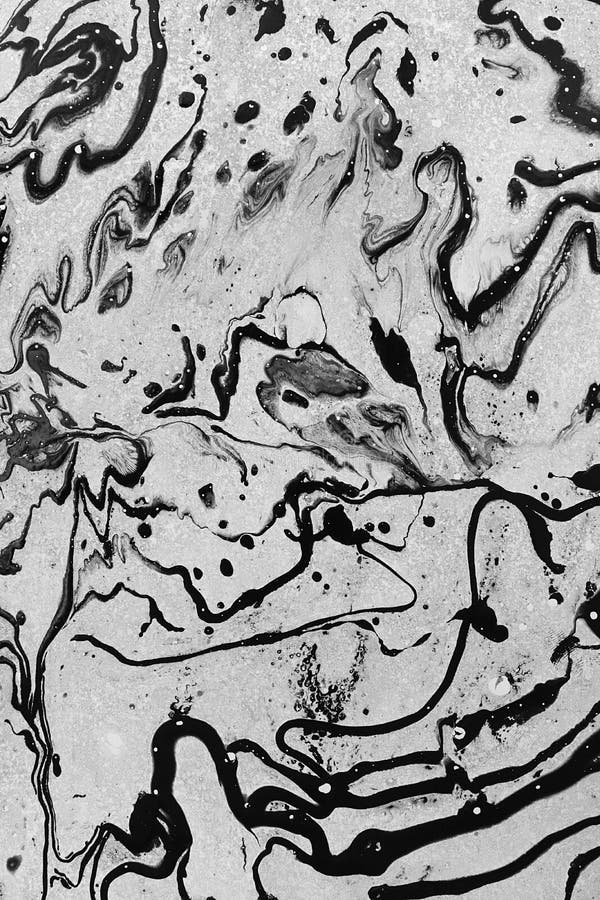 Abstract Black Oil Ink on Paper Close-up Background Texture Stock Photo ...