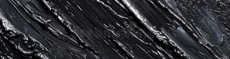 Abstract Black Oil Painted Banner Background. Stock Illustration ...