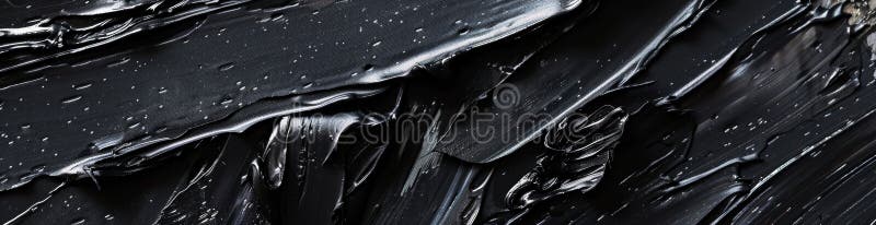 Abstract Black Oil Painted Banner Background. Stock Illustration ...