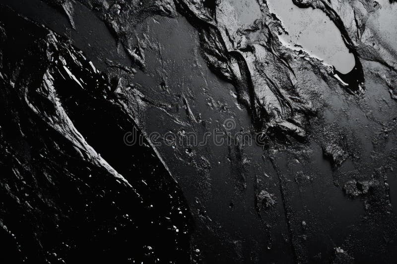 Abstract Black Oil Texture with High Contrast Highlights Stock Image ...