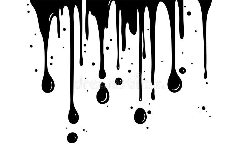 Abstract Black Paint Drips Creating a Dynamic Splash Pattern Design ...