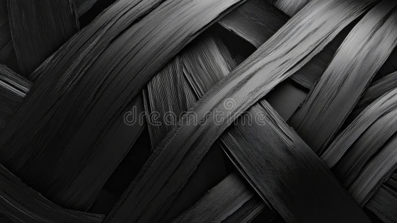 Abstract Black Paint Strokes Intertwined Stock Illustration ...
