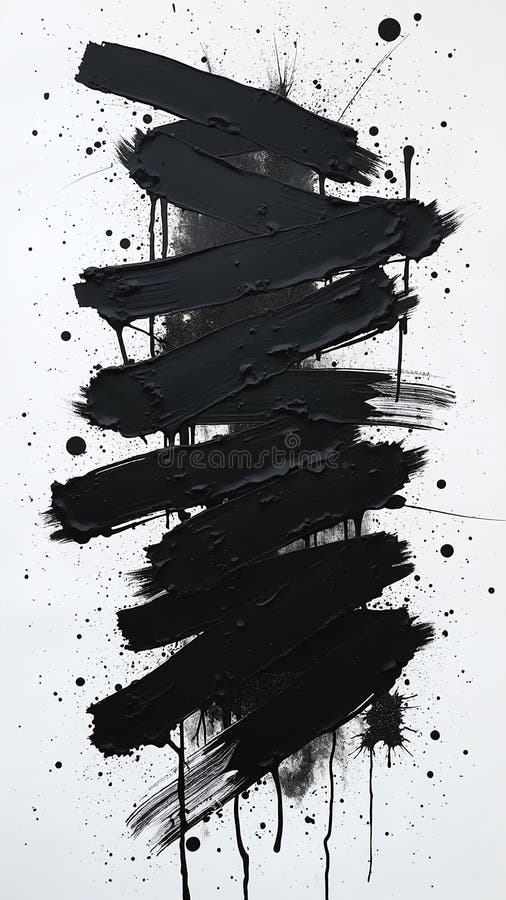 Black Brush Marks Paint Stock Illustrations – 2,360 Black Brush Marks ...