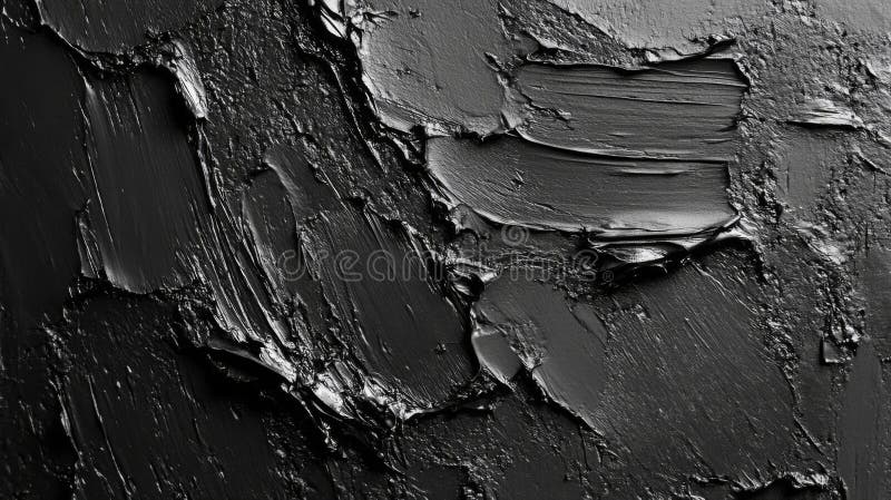Abstract Black Paint Texture Background Stock Illustration ...