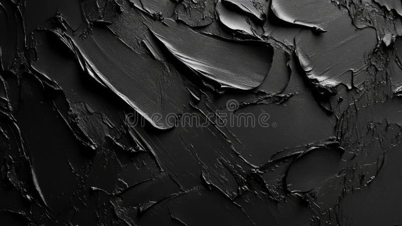 Abstract Black Paint Texture Background Stock Illustration ...