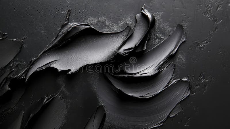 Abstract Black Paint Texture Background Stock Illustration ...