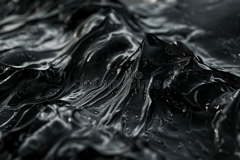 Abstract Black Paint Texture Stock Illustration - Illustration of ...