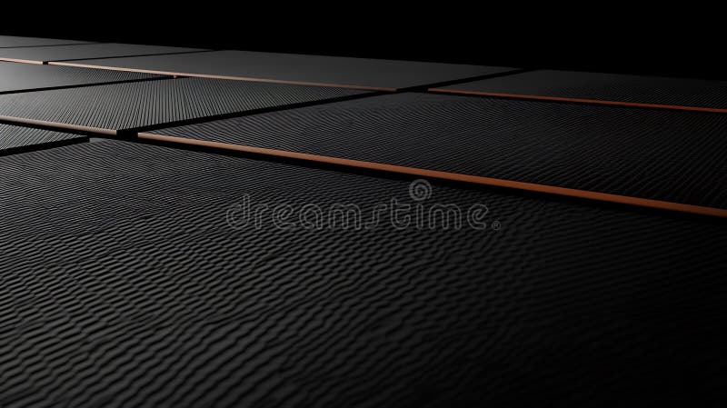 Abstract Black Panels with Subtle Texture and Copper Accents Stock ...