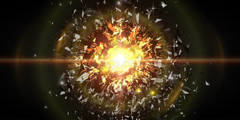 Abstract Black Particles Explosion. Vector Background. Stock Vector ...