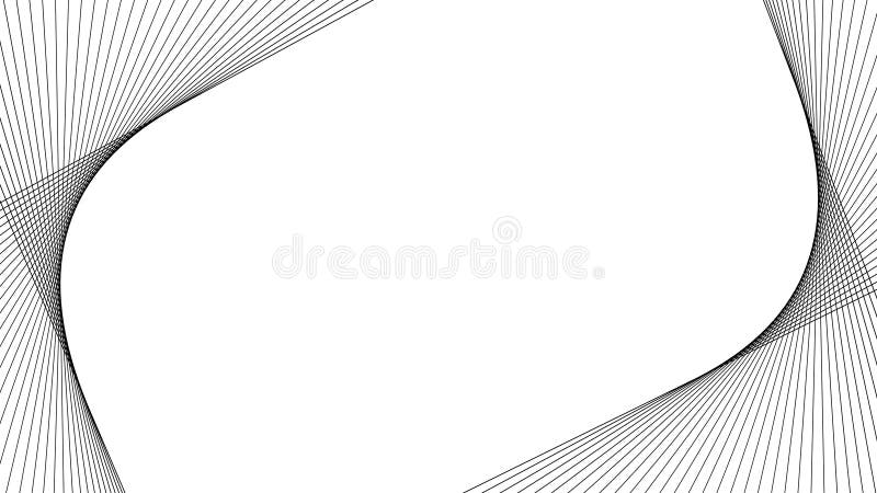 Abstract Black and White Pattern of Lines on Background Stock Vector ...