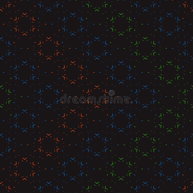 Abstract Black Pattern with Stars Stock Vector - Illustration of ...