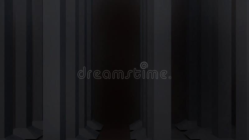 Abstract Black Pillar Structure in the Great Hall,big Structure Mystery ...