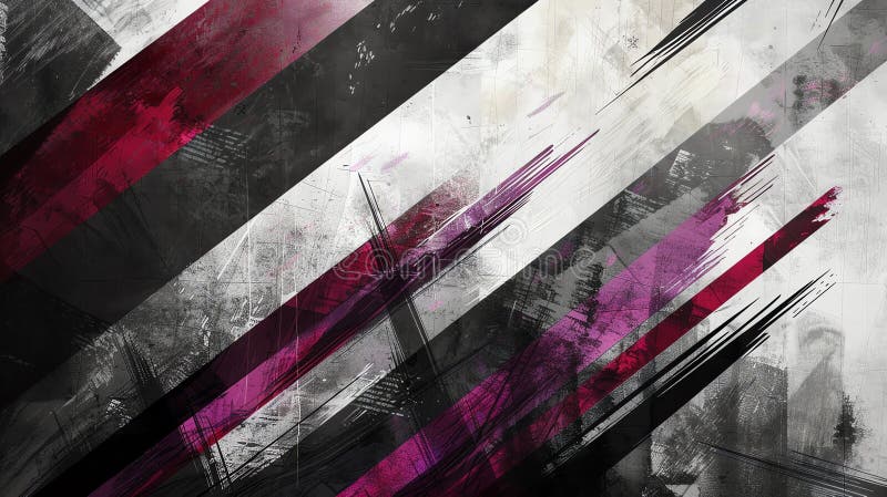 Abstract Black Purple Grunge Texture Wallpaper with Digital Red Lines ...