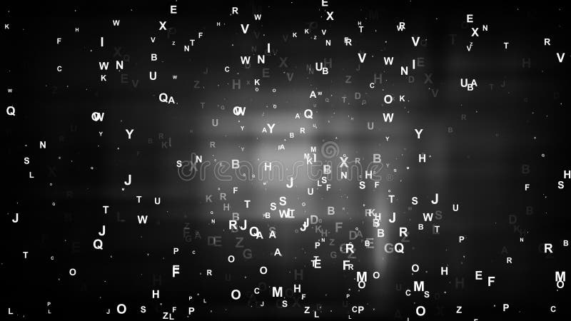 Abstract Black Random Letters Background Vector Graphic Stock Vector ...