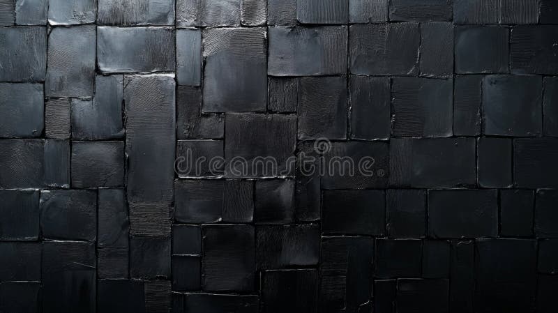 Abstract Black Rectangular Block Pattern Texture Stock Illustration ...