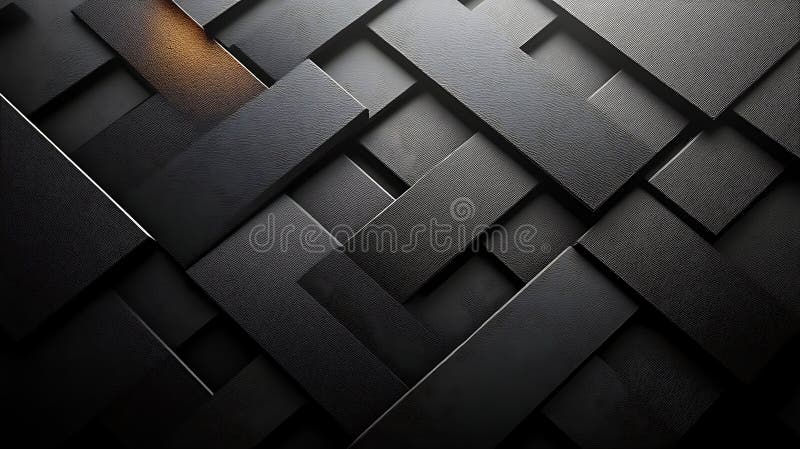 Abstract Black Rectangular Pattern Design Stock Image - Image of black ...